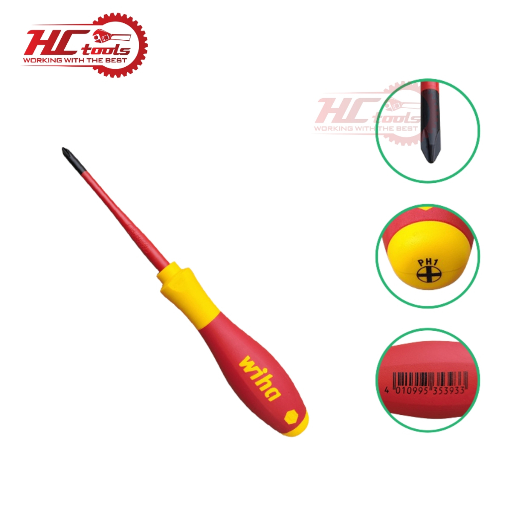 Tô vít 4 cạnh Ph1 cách điện 1000V Wiha 35393 Sản Xuất Tại Đức Chính ...
