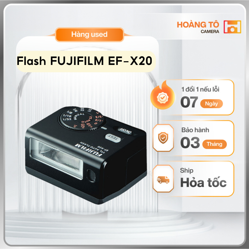 Flash Fujifilm EF-X20 cũ khá | Hoàng Tô Camera | Shopee Việt Nam