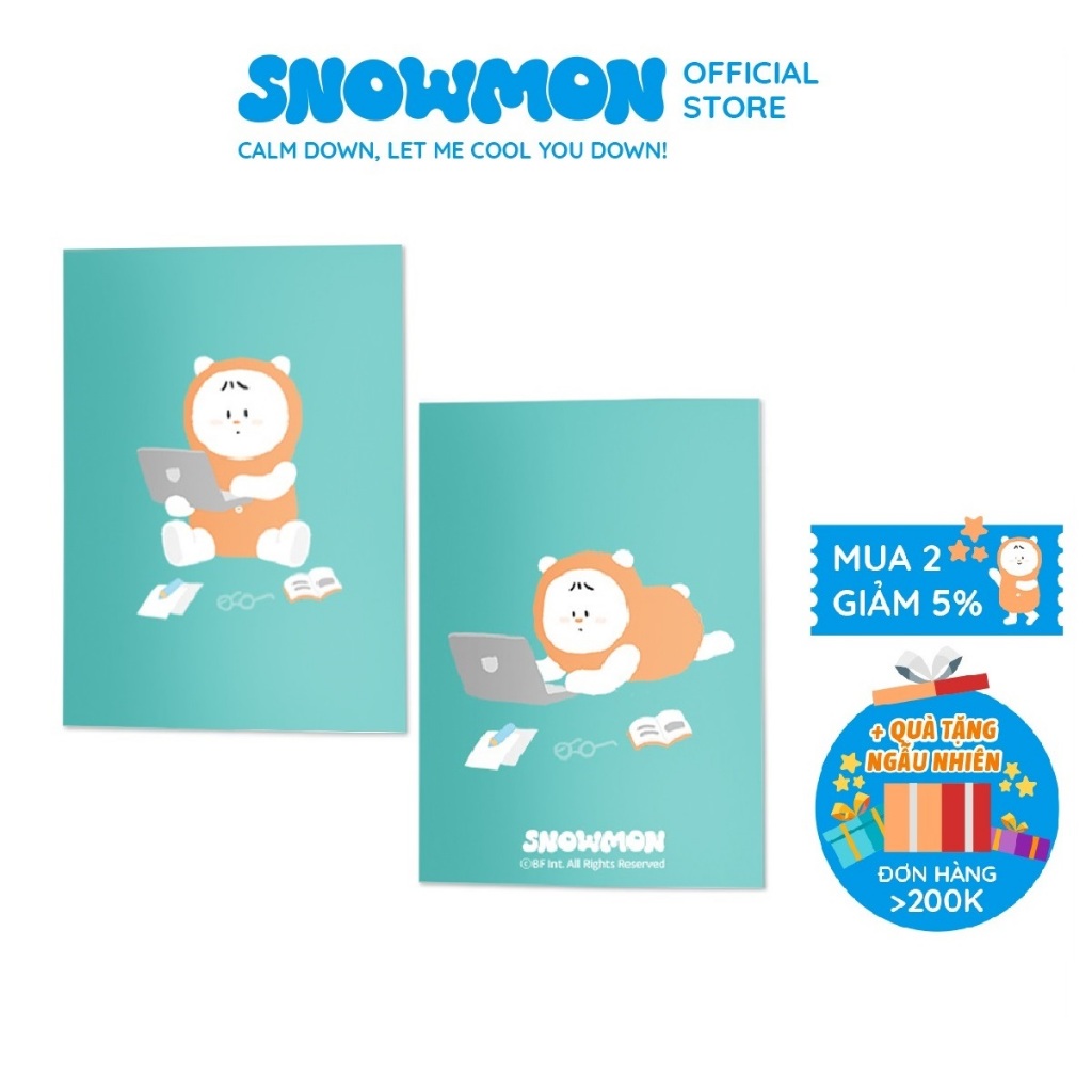 Sổ tay ghi chép mini Snowmon Thingking Moni 10x14 cm | Shopee Việt Nam