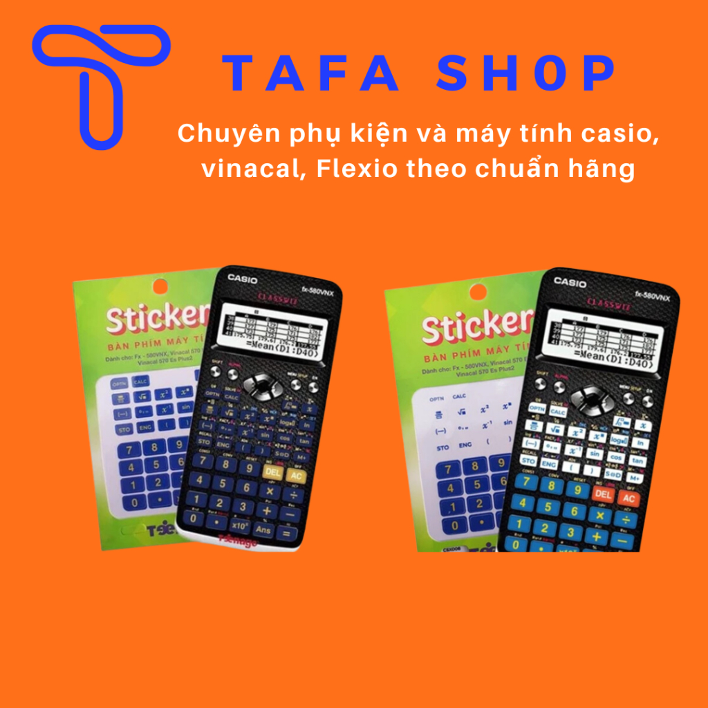 Sticker dán chống trầy xước bàn phím máy tính casio fx 580vnx | Shopee ...