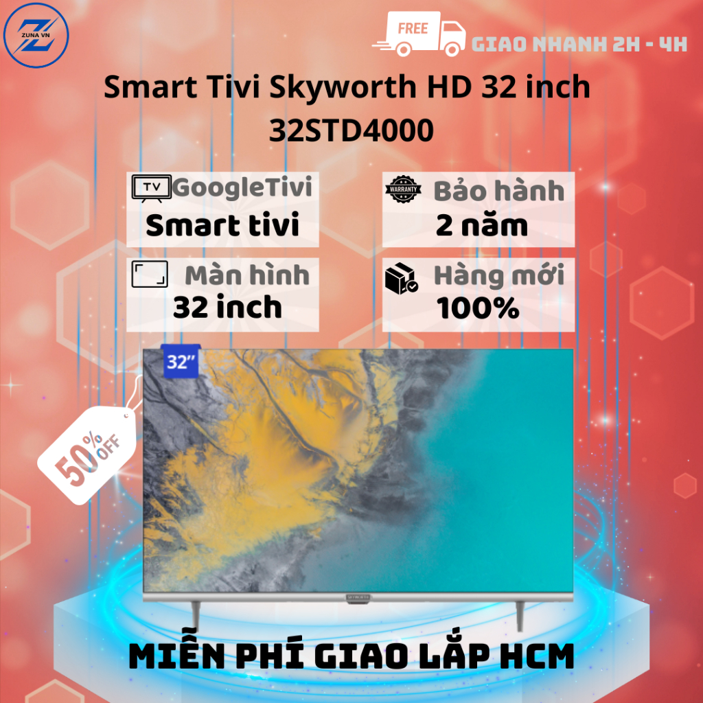 Smart Tivi Skyworth 32 inch 32STD4000 - bảo hành 24 tháng | Shopee Việt Nam
