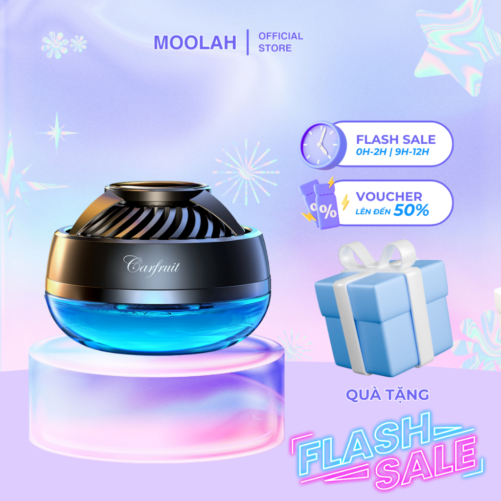 Nước Hoa Ô Tô Car Fruit Cao Cấp MooLah Pin Năng Lượng Mặt Trời Tự Động ...