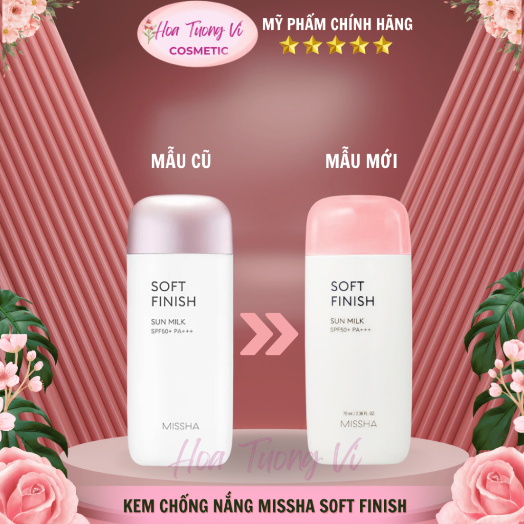 Kem Chống Nắng Missha Soft Finish Sun Milk SPF 50+ PA+++ 70ML | Shopee Việt Nam