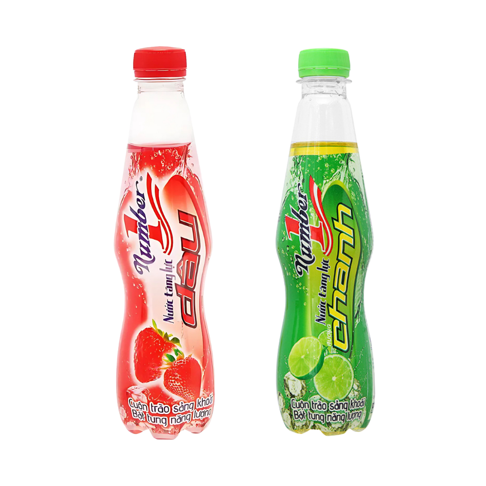 Thùng 24 chai nước tăng lực Number One dâu/chanh 330ml | Shopee Việt Nam
