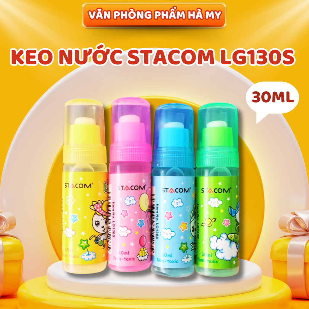 Combo 5 Lọ Keo nước dán giấy học sinh - 30ml Stacom LG130S | Shopee Việt Nam