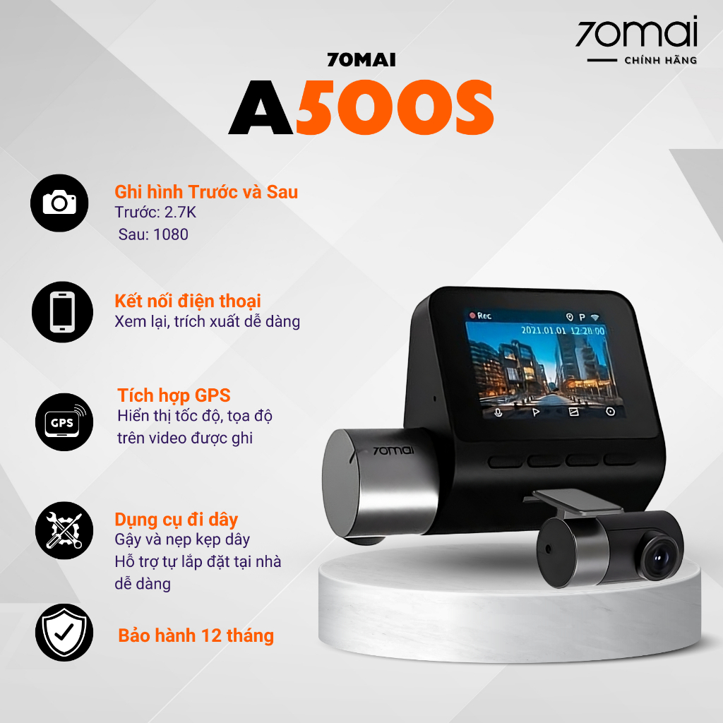 Camera hành trình 70mai A500S Pro Plus+ [Tặng Dụng Cụ Đi Dây] - Quốc Tế ...