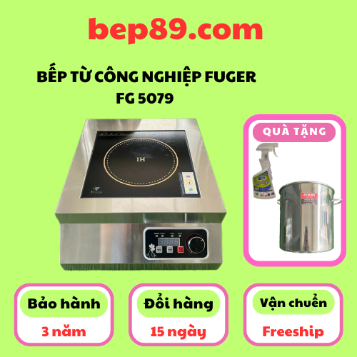 FG 5079 / BẾP TỪ CÔNG NGHIỆP FUGER / công suất 5000w, chuyên dùng quán ...