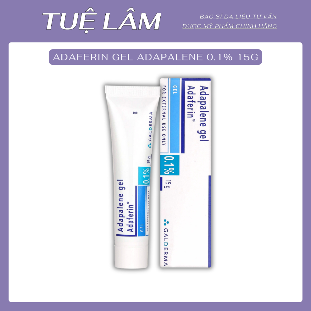 Kem dưỡng A-da-fé-rin gel Ada 0.1% hỗ trợ giảm mụn ẩn mụn đầu đen sợi ...