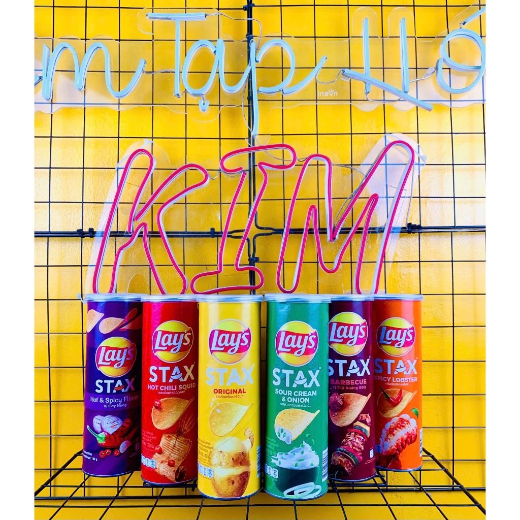 Snack Khoai Tây Lay,s Stax Đủ Vị Lon 100g | Shopee Việt Nam