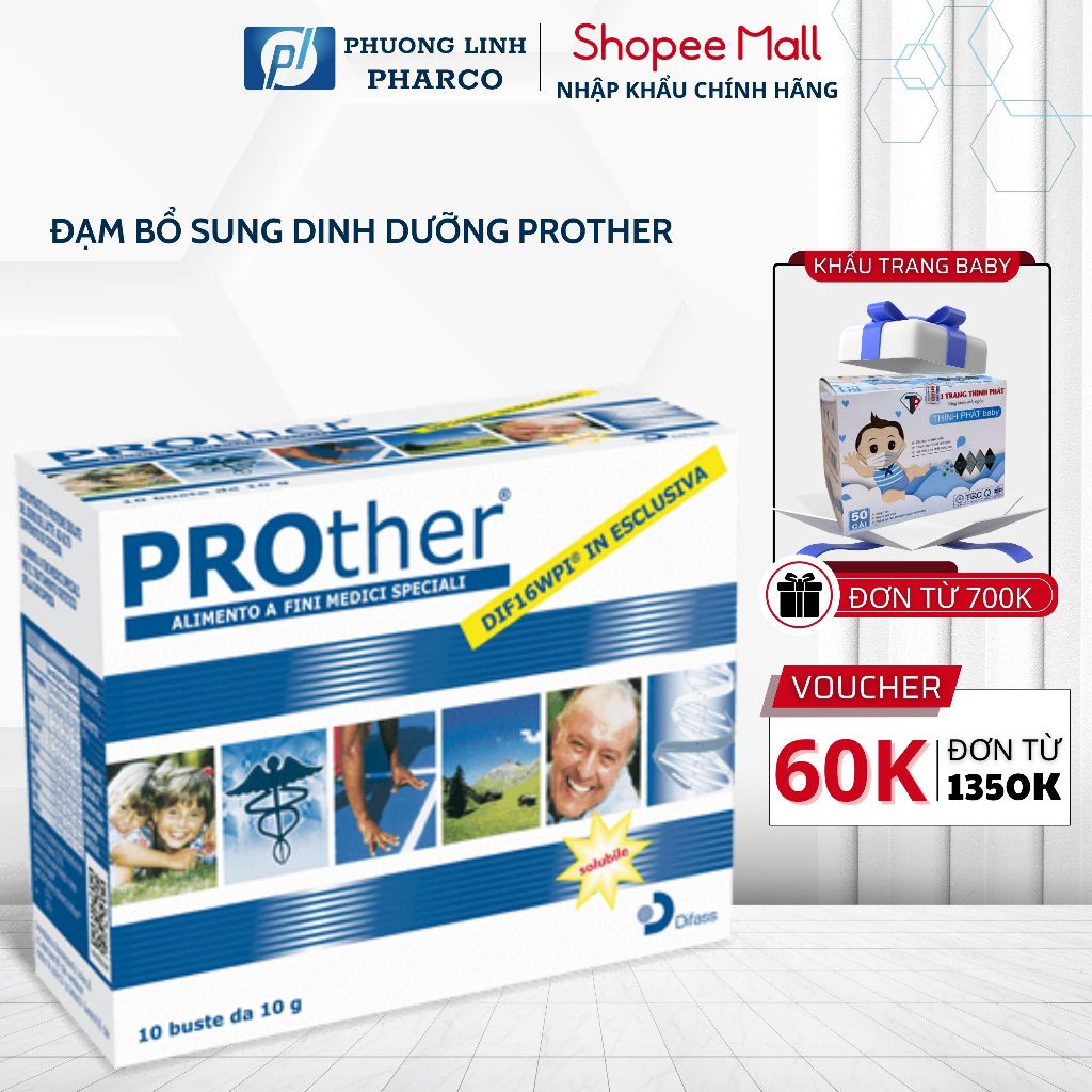 Đạm uống Prother nhập khẩu Ý tăng cường cơ bắp và bổ sung dưỡng chất ...