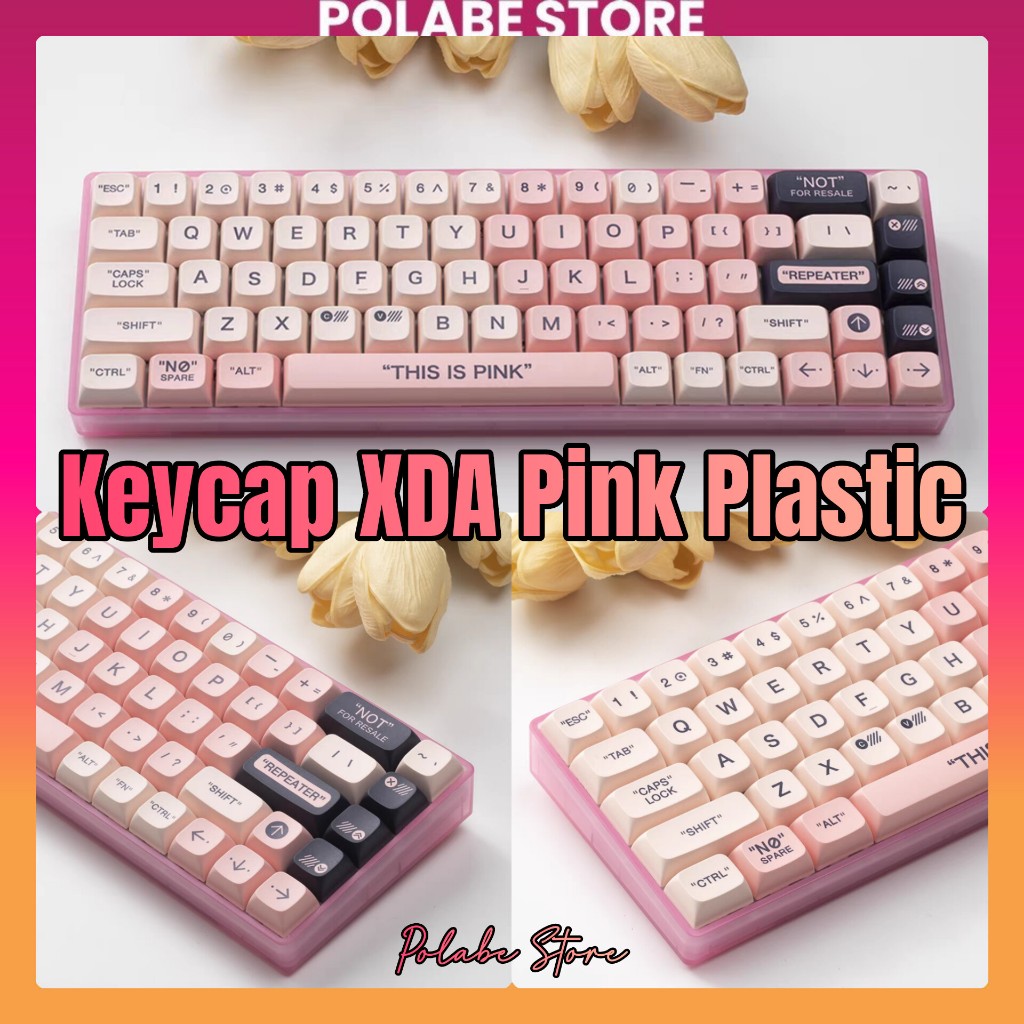 Keycap XDA Pink Plastic profile XDA Bàn Phím Cơ Polabe Store Keycap PBT ...