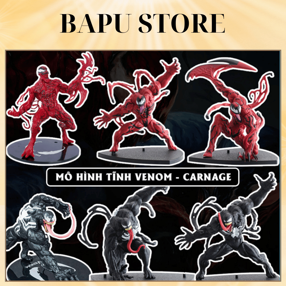 Đồ chơi mô hình venom đen canage marvel spiderman người nhện figure ...
