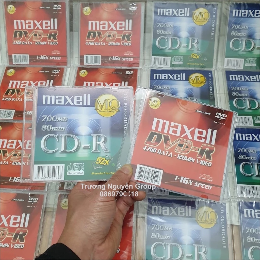 Đĩa Maxell Cd-r Dvd-r Có vỏ hộp nhựa riêng Chất Lượng Cao - Chuyên ghi ...