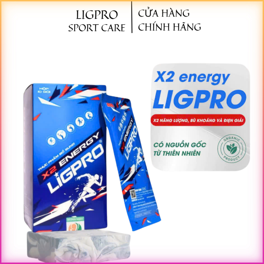 X2 ENERGY LIGPRO HỘP 10 gói thức uống thể thao bù nước điện giải,Bổ ...