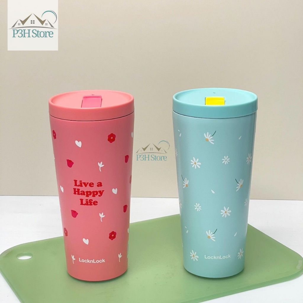 Ly giữ nhiệt LocknLock 540ml Lovely Tumbler LHC4279 BÔNG HOA P3H Store | Shopee Việt Nam