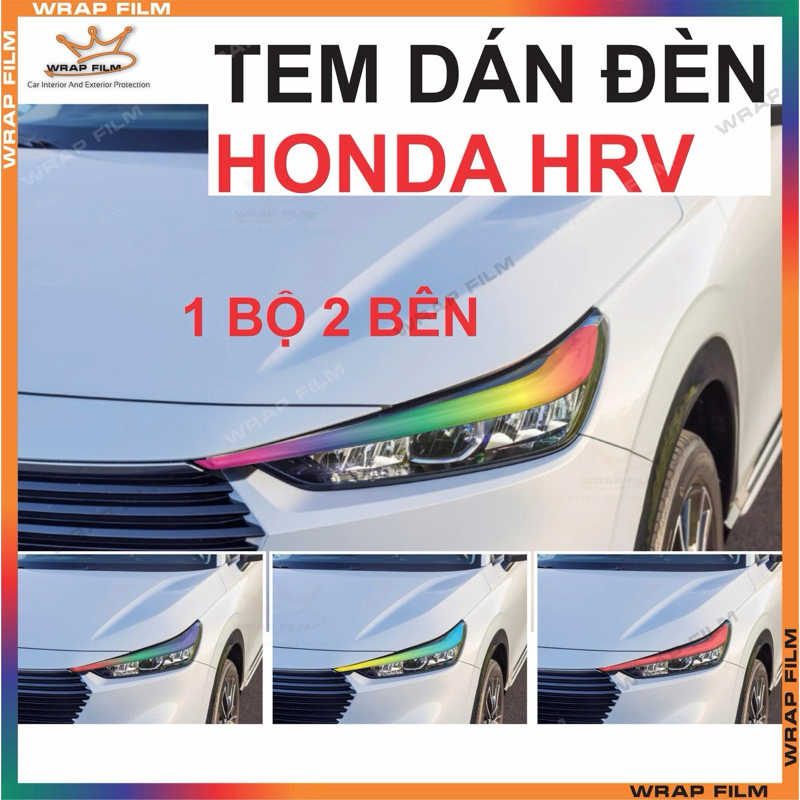 Decal dán đèn Honda HRV (1 bộ 2 bên) | Shopee Việt Nam