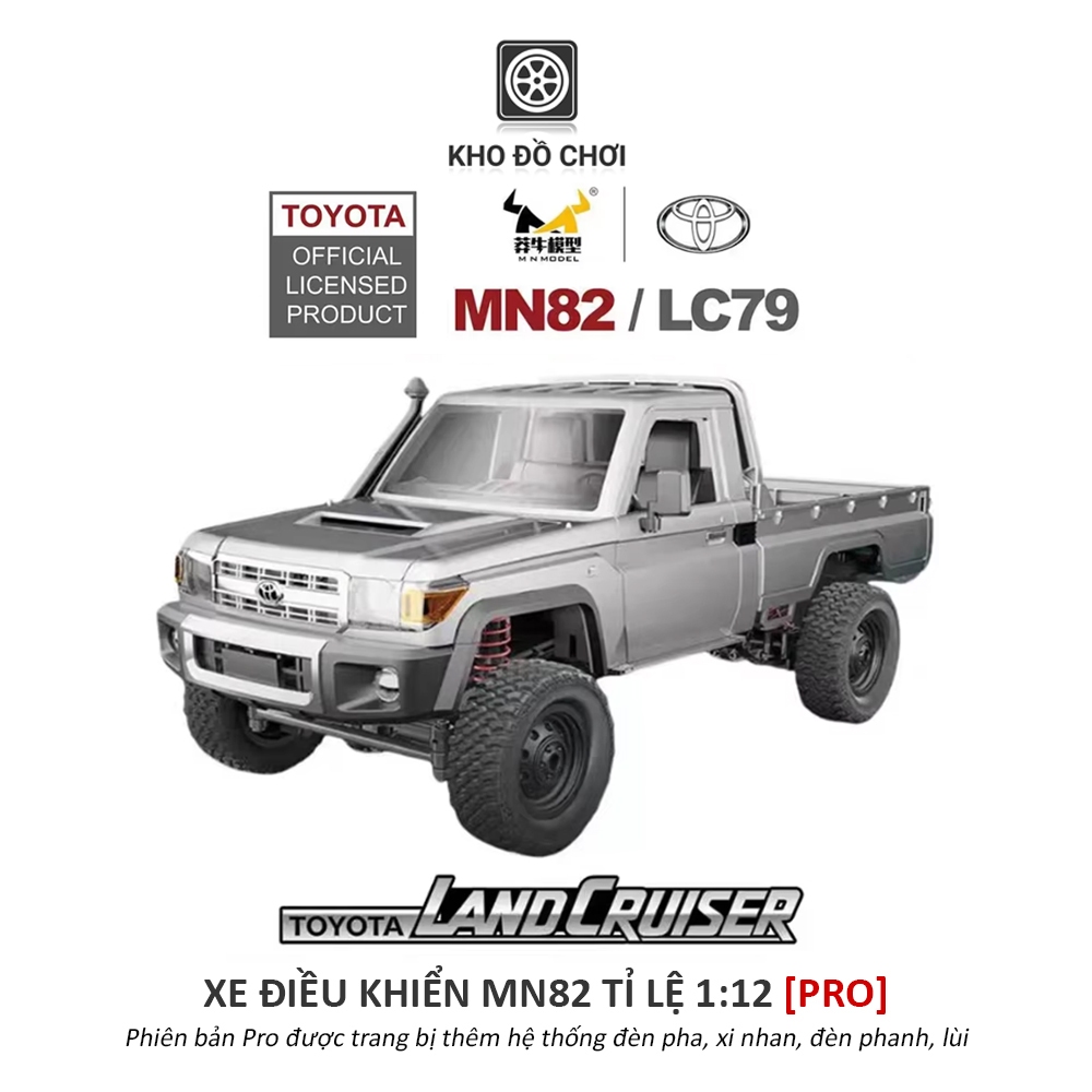 Xe điều khiển MN82 PRO Toyota Land Cruiser 79 4x4 1:12 - RTR [TẶNG BIỂN ...