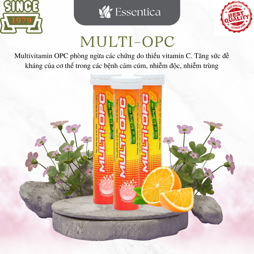 Multi OPC hương cam – Bổ sung vitamin C, tăng cường sức đề kháng, phục hồi sinh lực | Shopee ...