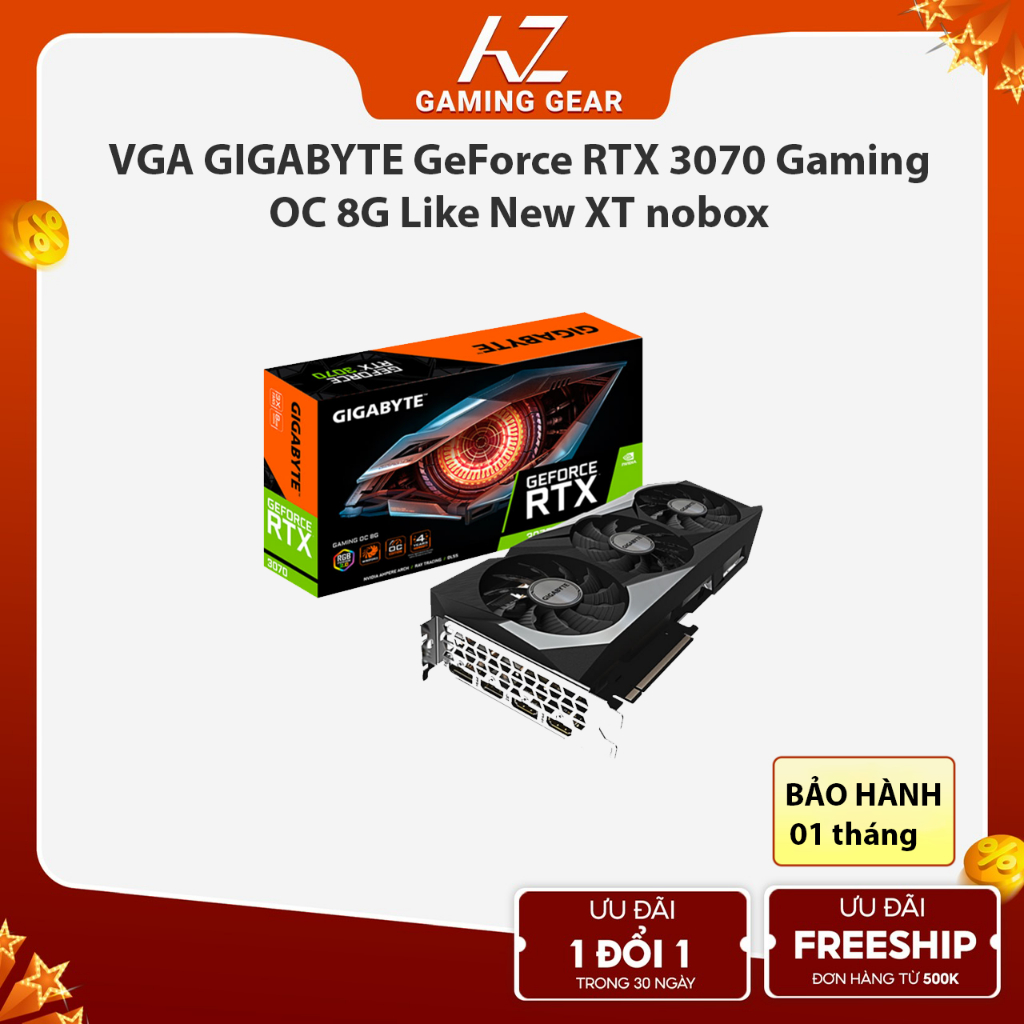 VGA Gigabyte Geforce RTX 3070 Gaming OC 8G like new nobox xt - Bảo hành ...