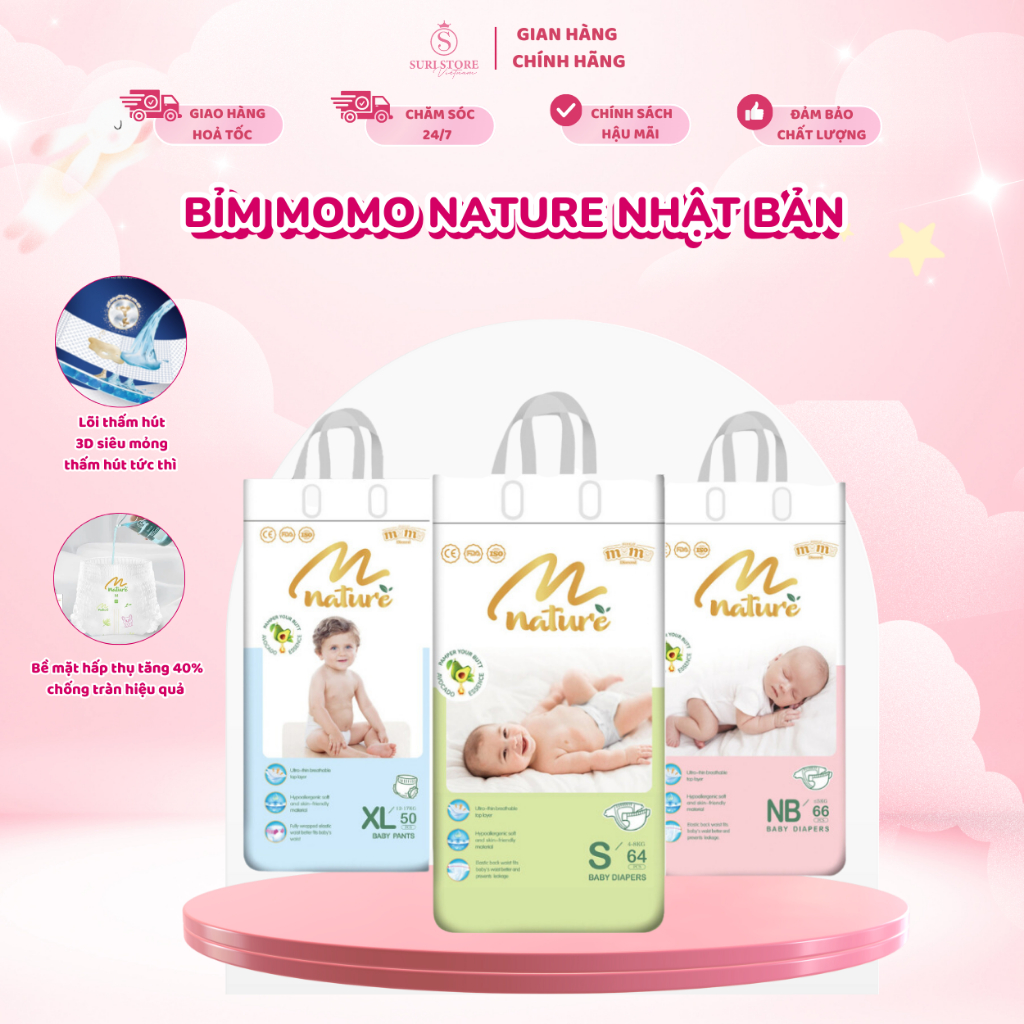 Bỉm Momo Nature Nhật Bản | Shopee Việt Nam