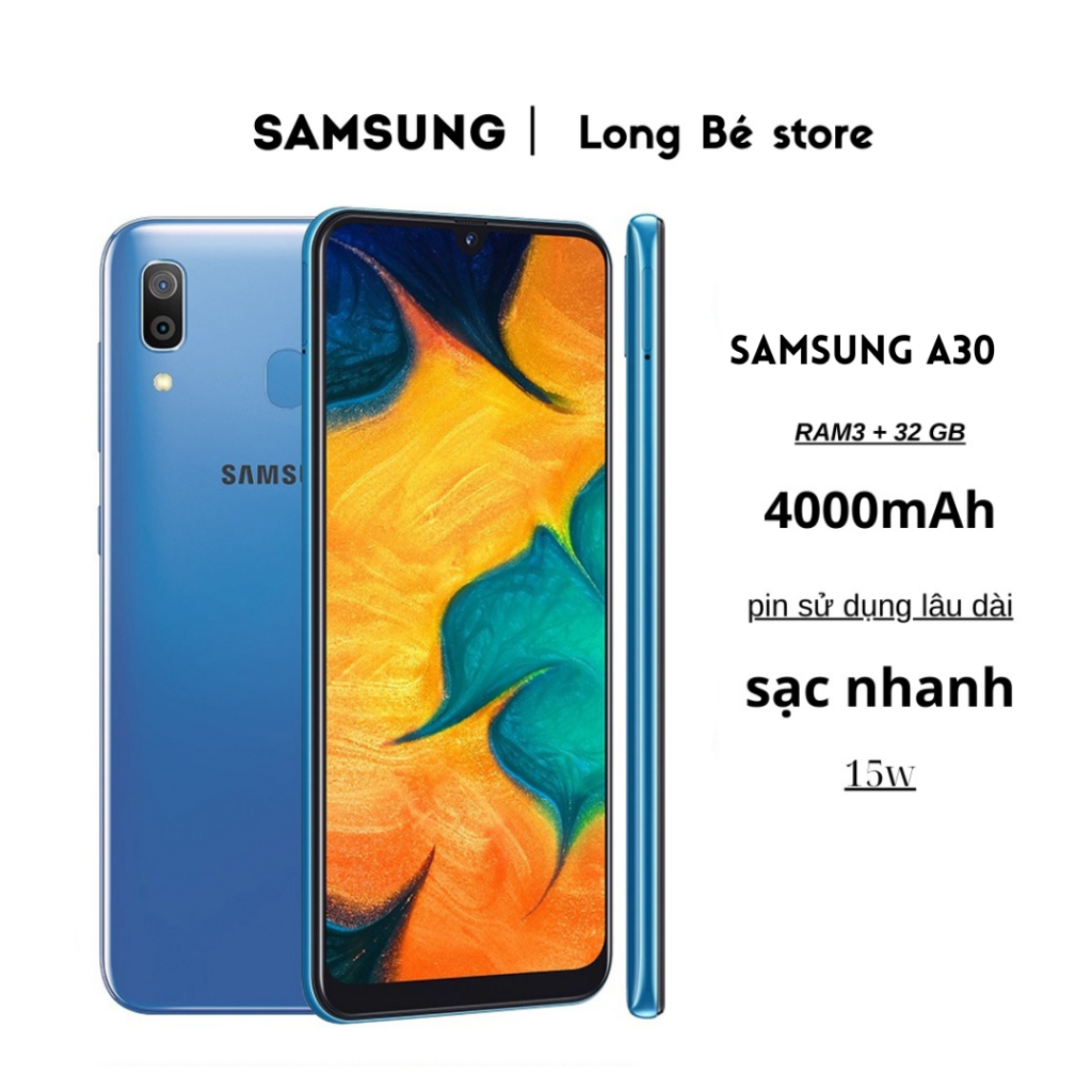 Điện Thoại SAMSUNG A30 Ram 3/32G Hàng Tân Trang Lại Mới Trên 90% | Shopee Việt Nam