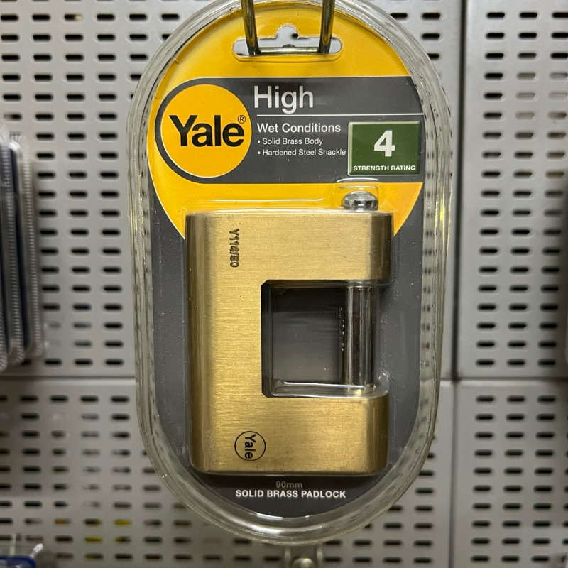 [Hỏa tốc HCM] Khóa cầu ngang Yale Y114/90/127/1 thân đồng 90mm 3 chìa ...