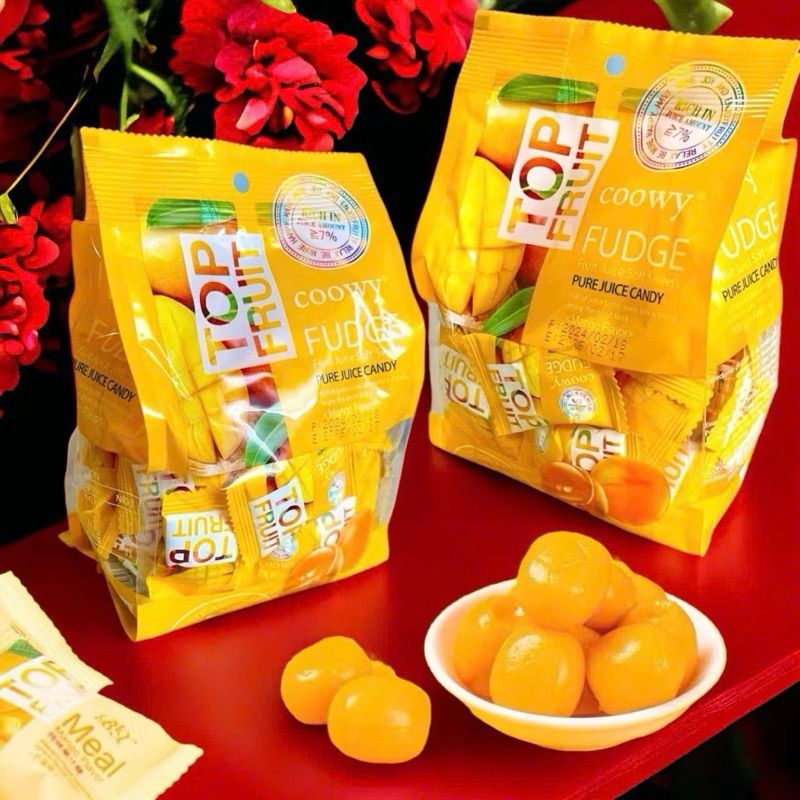kẹo dẻo trái cây TOP FRUIT COOWY GÓI 300gr thơm ngon mềm dẻo chất lượng ...