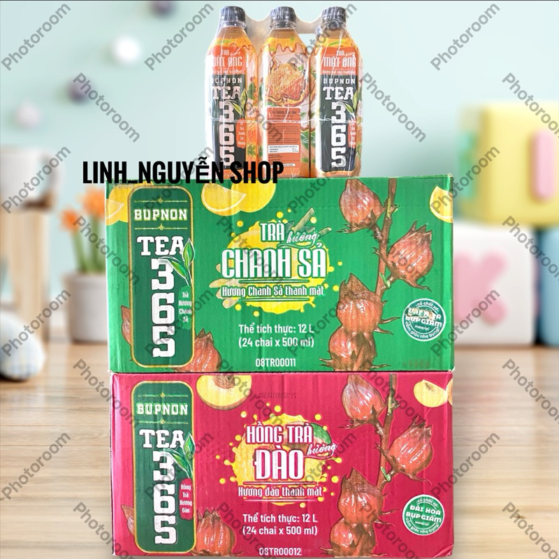Thùng 24 chai trà Bupnon Tea 365 chai 500ml | Shopee Việt Nam