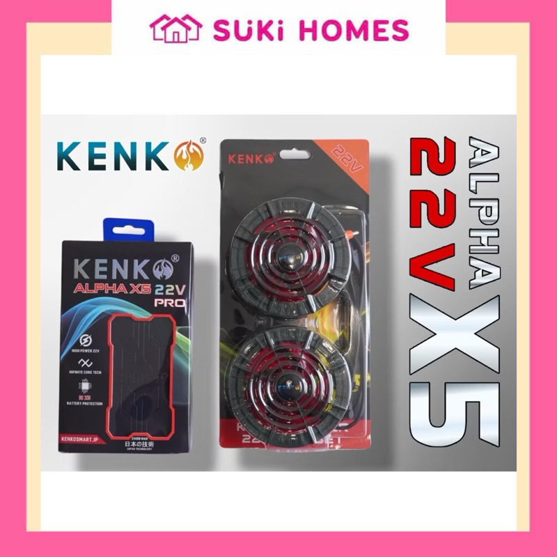 Bộ pin quạt kenko alpha x5 22v 2024, siêu êm, bền bỉ, chống va đập, chống nước. | Shopee Việt Nam