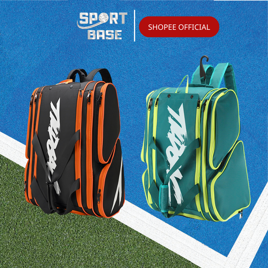 Balo đựng vợt pickleball da PU, balo thể thao cỡ lớn nhiều ngăn tiện ...