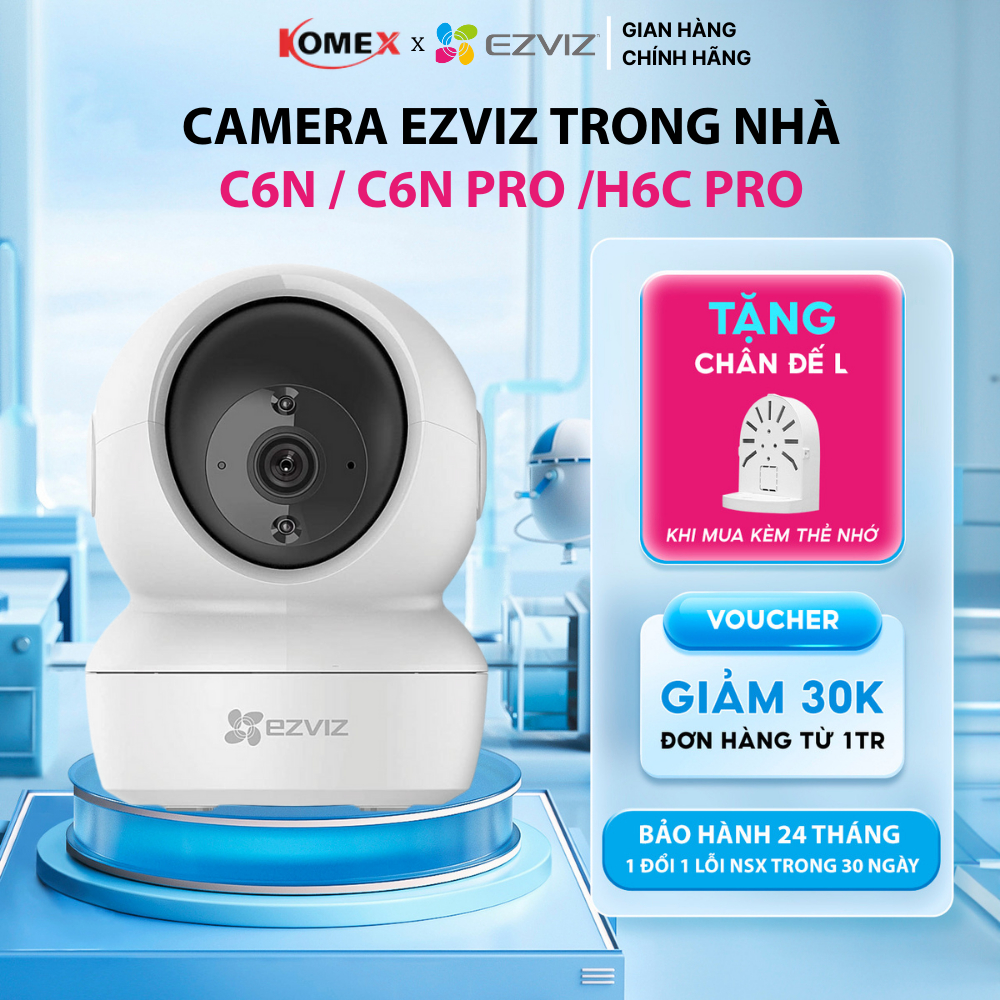 Camera wifi EZVIZ trong nhà H6C G1, C6N PRO, H6C PRO đàm thoại 2 chiều ...