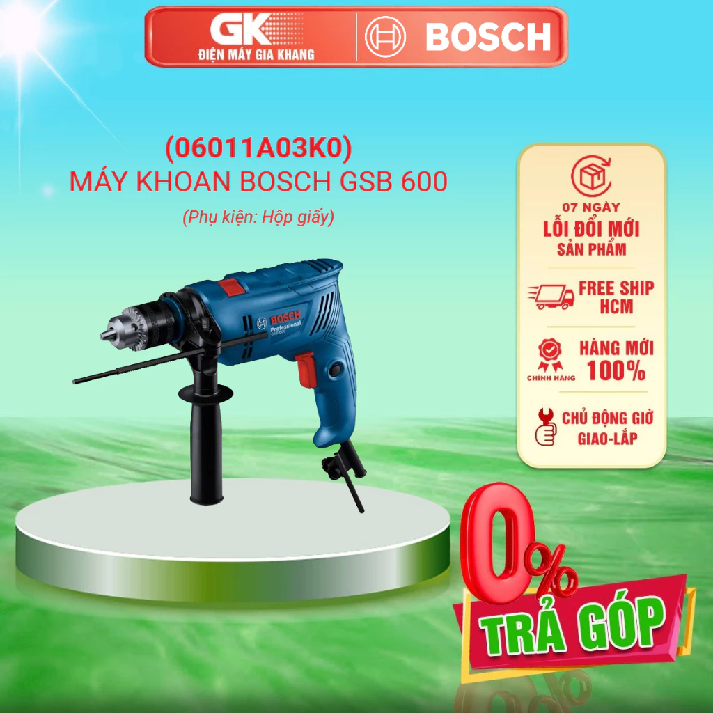 (06011A03K0) Máy Khoan Bosch GSB 600 - HÀNG CHÍNH HÃNG | Shopee Việt Nam