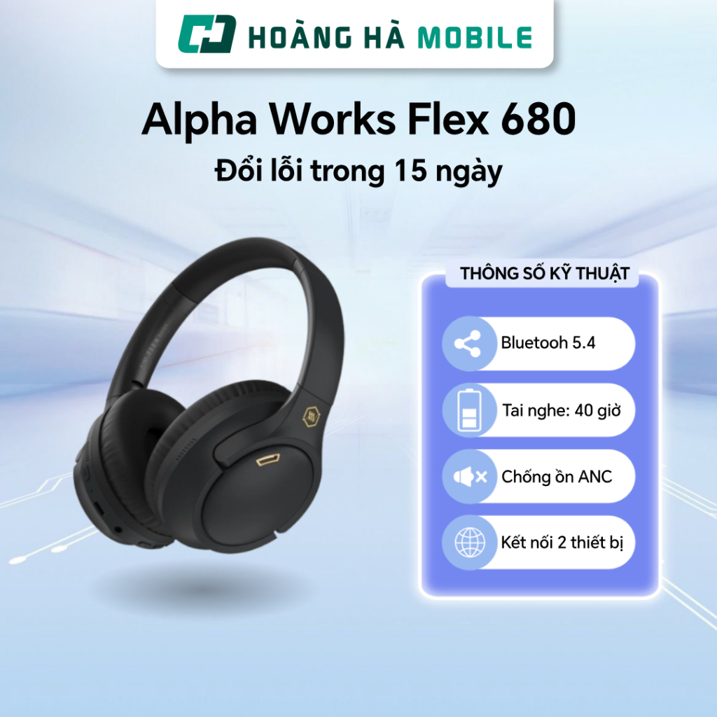 Tai nghe Bluetooth chụp tai Alpha Works Flex 680 - Chính hãng | Shopee Việt Nam