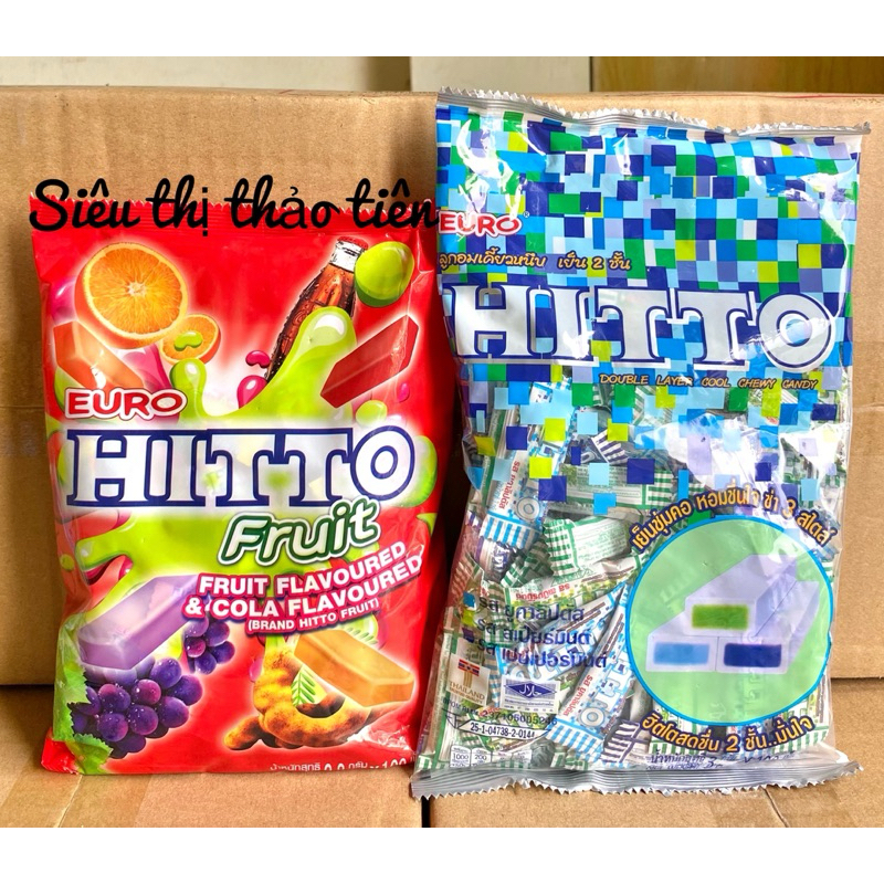 Kẹo Hitto Thái Lan 300g 100 cái (vị bạc hà/Hoa quả) | Shopee Việt Nam