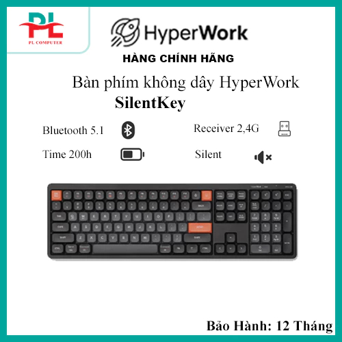 Bàn phím không dây HyperWork SilentKey TS01 - Hàng Chính Hãng - Bảo ...