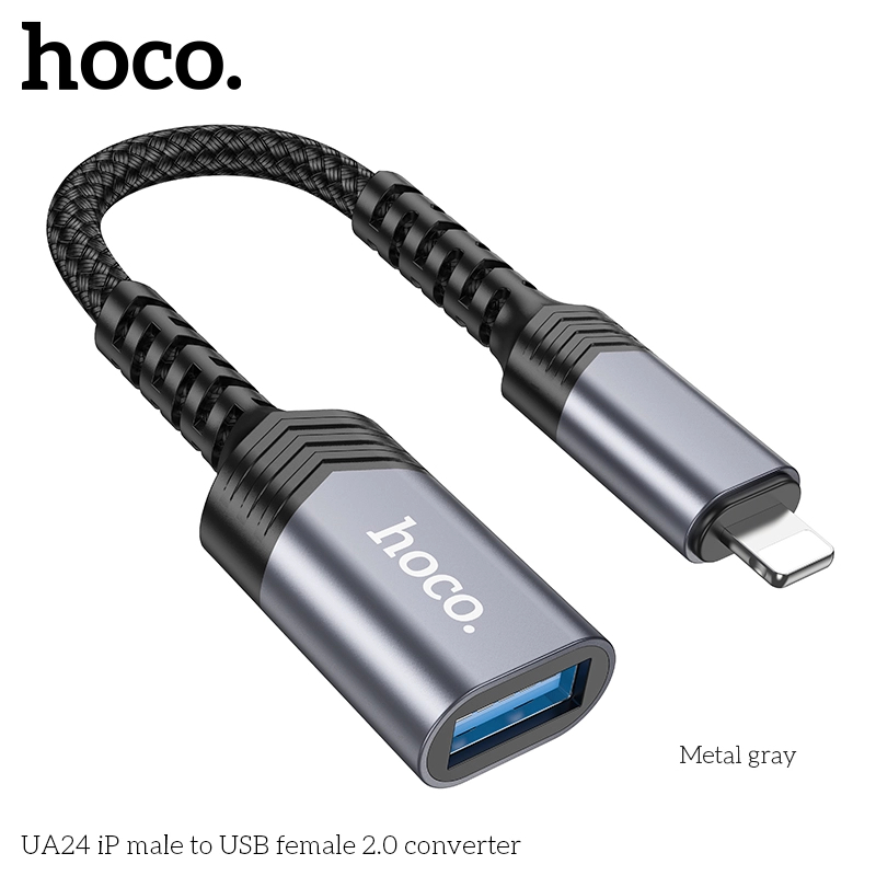 Cáp OTG Hoco UA24 iPhone lighting - USB 3.0 - Chuẩn | Shopee Việt Nam
