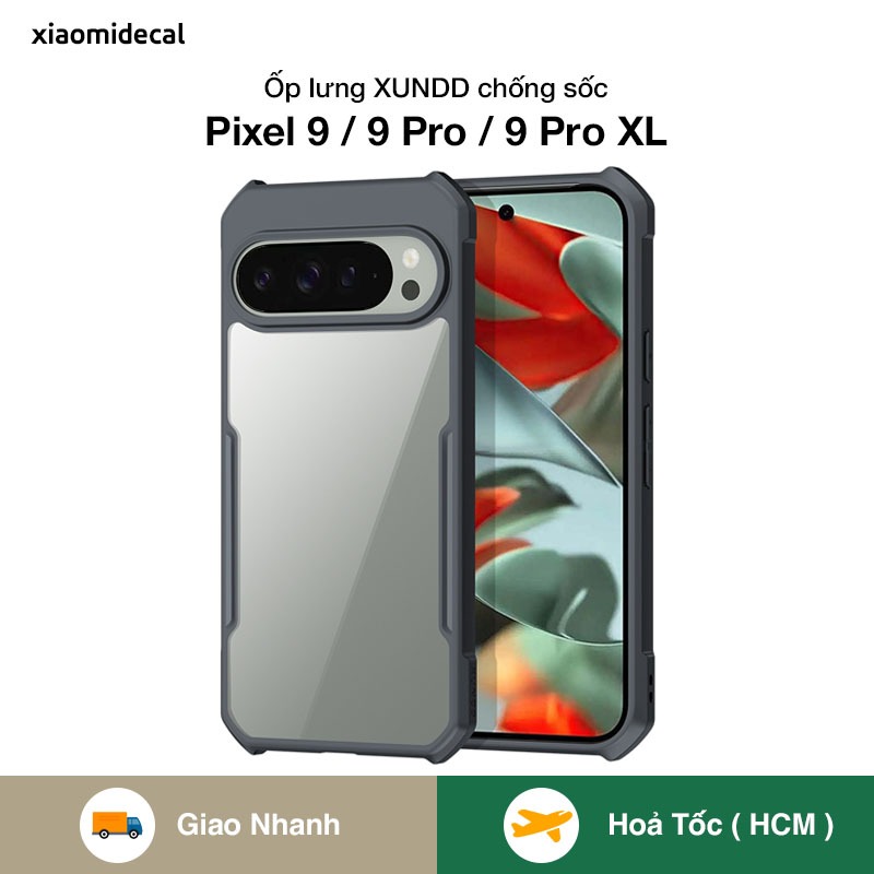 Ốp lưng XUNDD Pixel 9 / 9 Pro / 9 Pro XL mặt lưng trong viền TPU chống ...