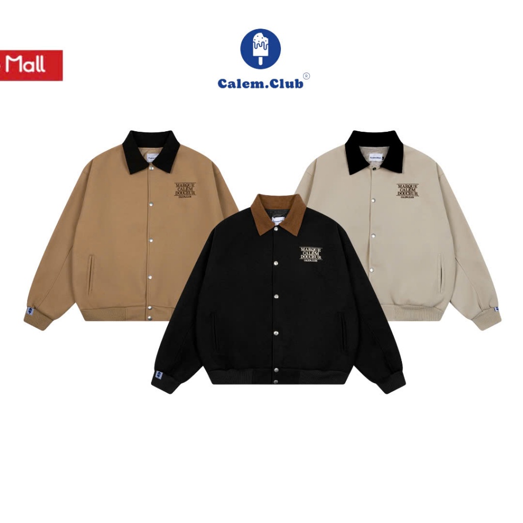 Áo Khoác Dạ Bomber Jacket Calem.Club LIMITED EDITION chất vải dạ lót dù ...