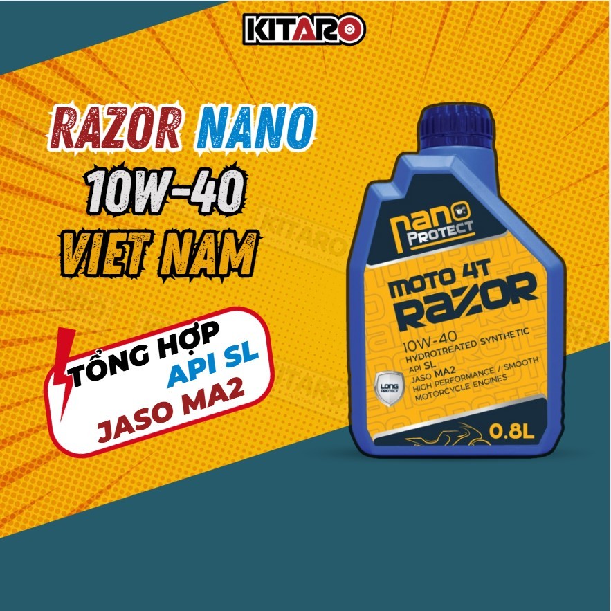 Nhớt Razor Nano Protect 4T 10w40 dành cho xe số, xe côn tay | Shopee ...