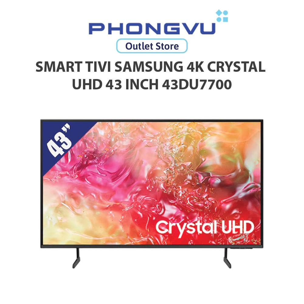 Smart Tivi Samsung 4K Crystal UHD 43 inch 43DU7700 - Bảo hành 24 tháng ...