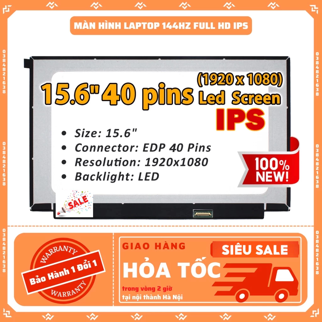 Màn hình laptop 144HZ dùng cho Acer Aspire 7 Gaming A715 42G , Nitro 5 Gaming AN515 57 , MSI ...