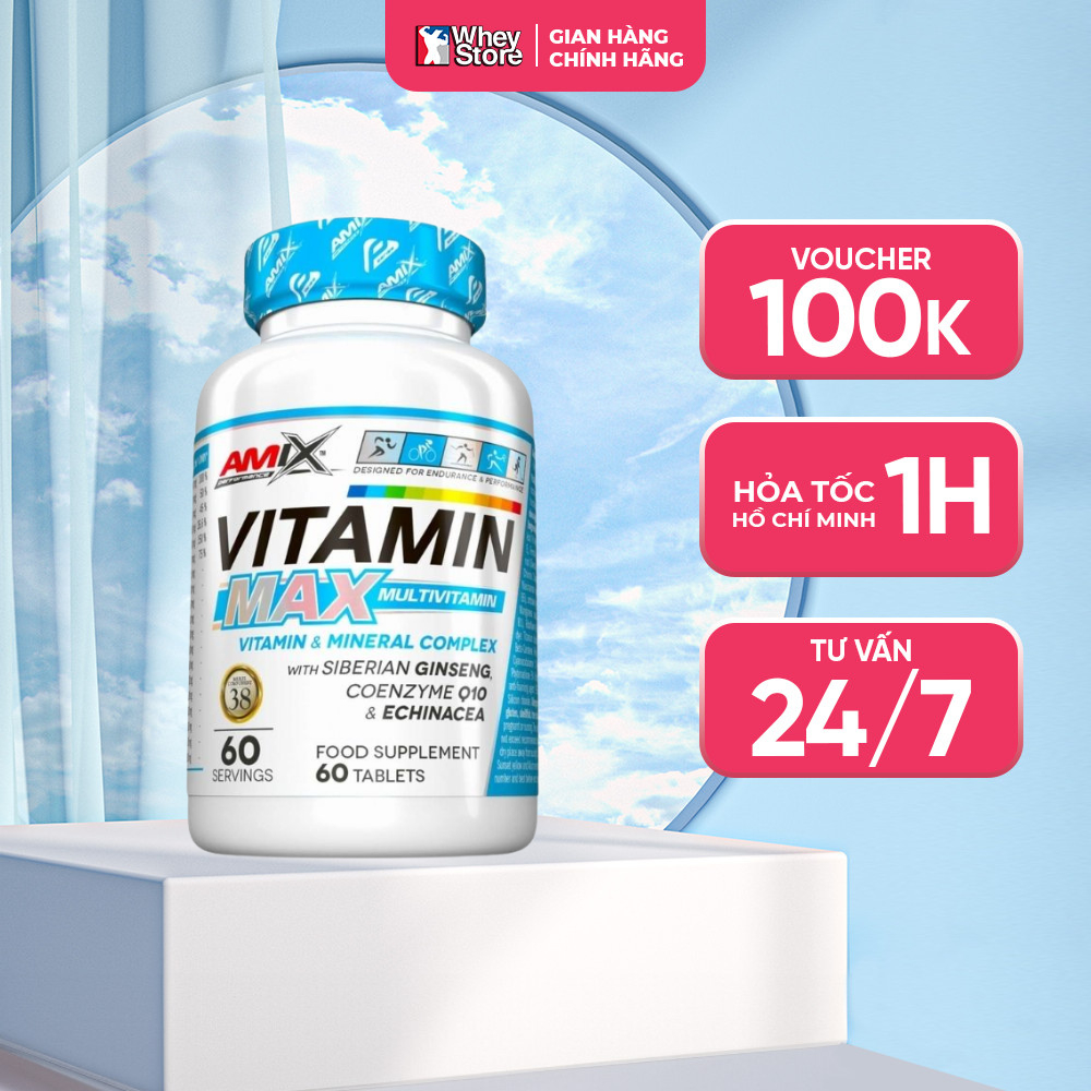 Viên Uống Hỗ Trợ Sức Khỏe Amix Vitamin Max Multivitamin 60 Viên Whey ...