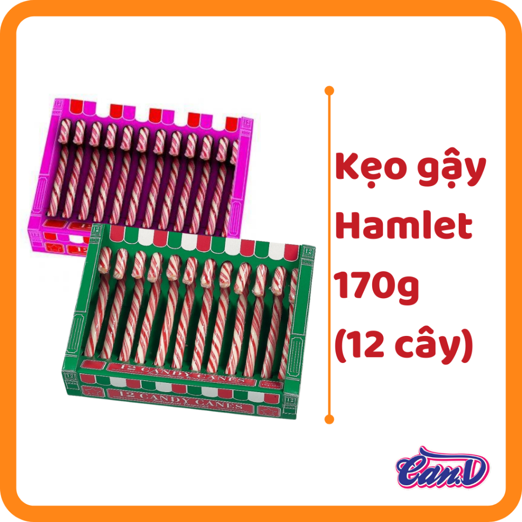 Kẹo gậy Hamlet 170g (12 cây) | Shopee Việt Nam