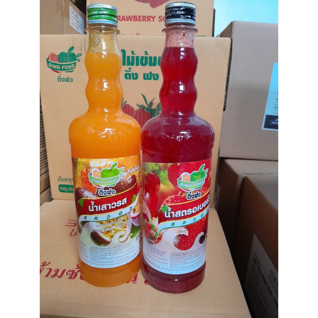 SYRUP DINGFONG DƯA LƯỚI, XOÀI, DÂU,BLUEHAWAI | Shopee Việt Nam