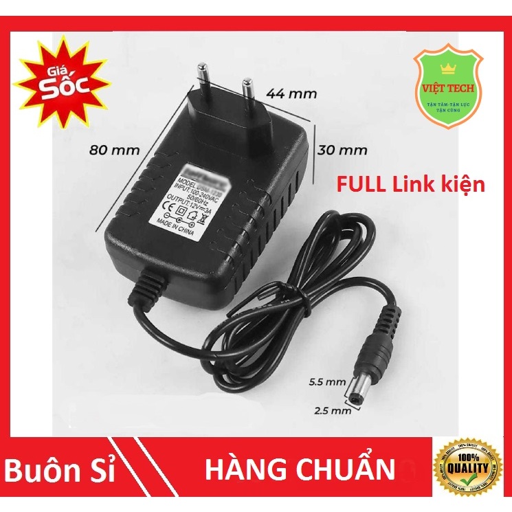 Nguồn 12V 3A - Adapter 12V chân to - Mạch xịn Full link kiện | Shopee ...