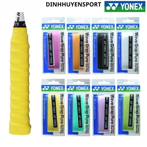 Quấn cán vợt cầu lông Yonex bám tay thấm mồ hôi, cuốn cán vợt cầu lông tennis chống trơn AC108EX ...