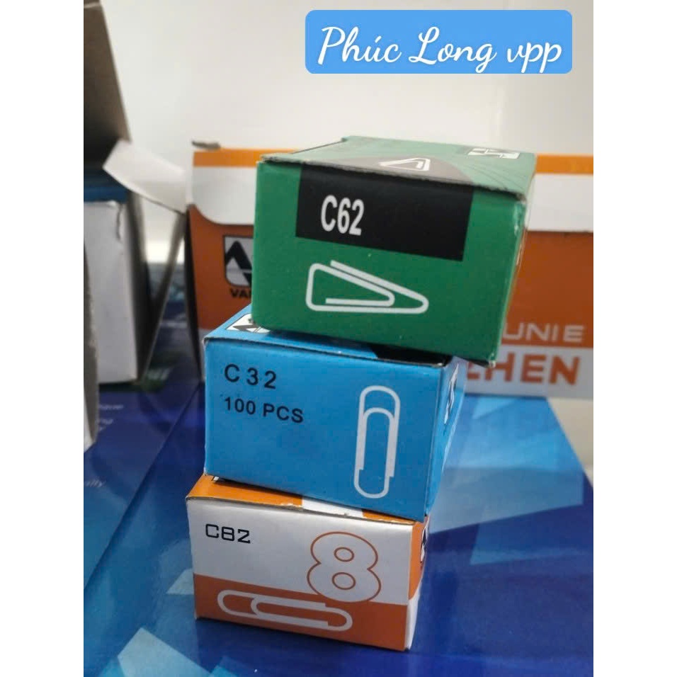 Kẹp giấy C62, C32, C82, ghim kẹp tam giác, kẹp giấy đầu tròn to, nhỏ, kim kẹp chữ A | Shopee ...