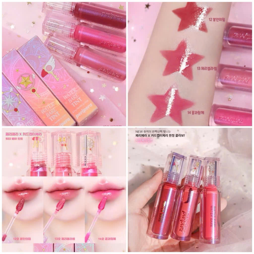 [𝐏𝐄𝐑𝐈𝐏𝐄𝐑𝐀 x SAKURA] Son Tint Bóng Nhẹ Peripera Water Bare Tint Colab SAKURA | Shopee Việt Nam