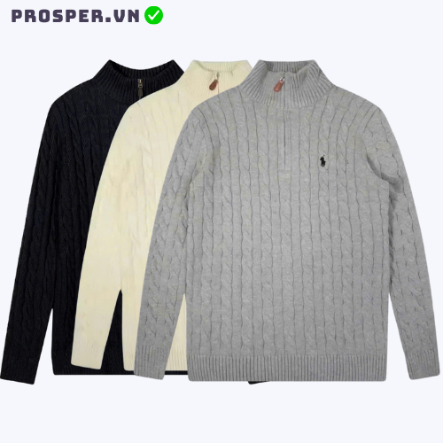 Áo Len Cổ Cao Ralph Lauren Chính Hãng Prosper Chất Len Dệt Kim Cao Cấp ...