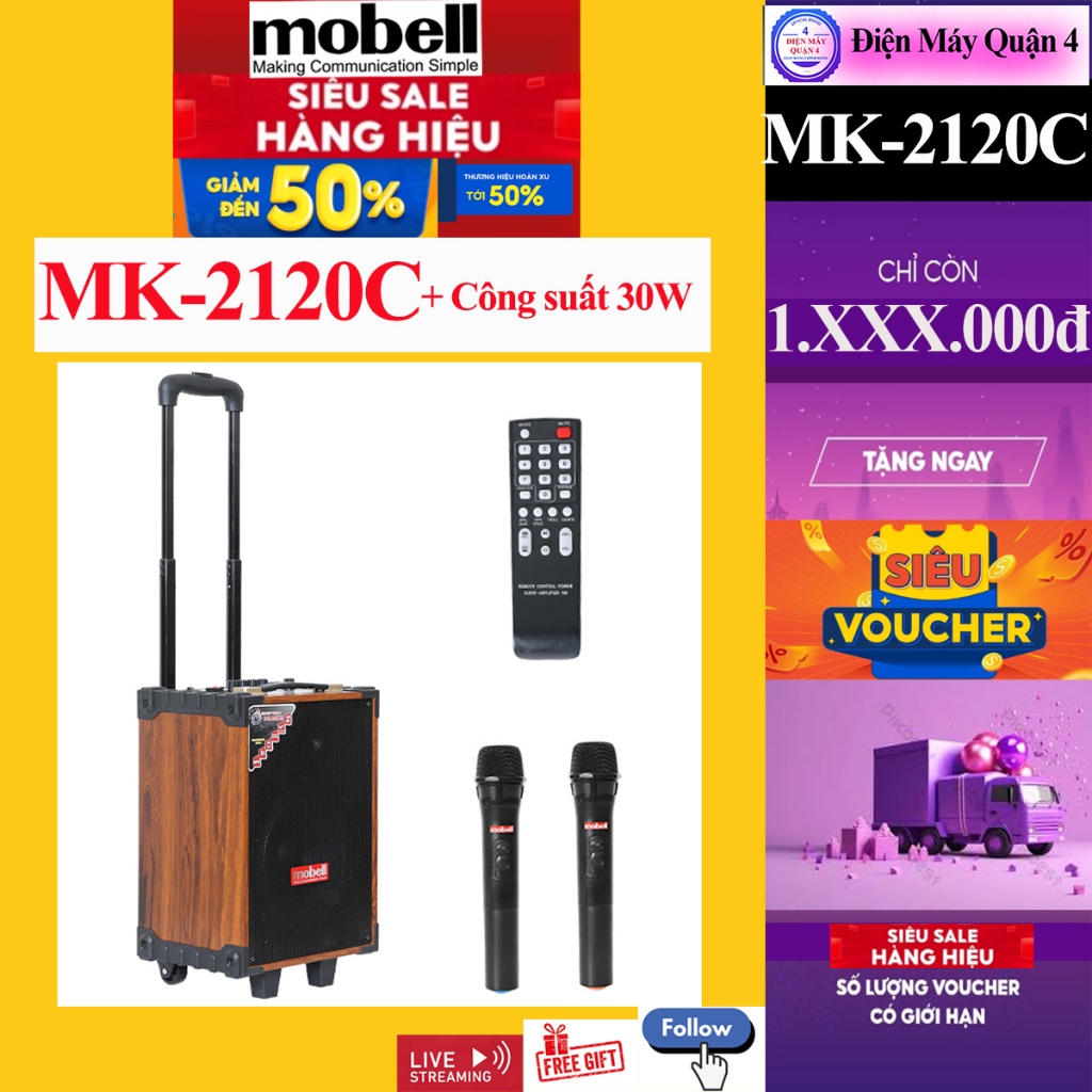 MK-2120C -- Loa kéo Mobell MK-2120C / Mobell MK-2120D 30W - Hàng Chính Hãng | Shopee Việt Nam